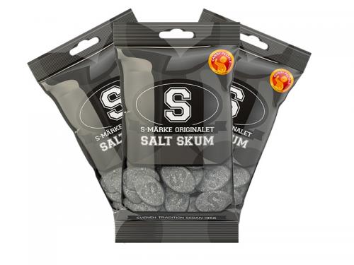 Osta S-Märke Salt Skum 70g x 3st Coopers Candy