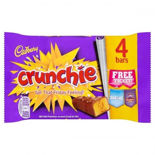 Osta Cadbury Crunchie 4-Pack 104g Coopers Candy