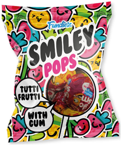 Osta Fundiez Smiley Pops Gum Lollipops 200g Coopers Candy